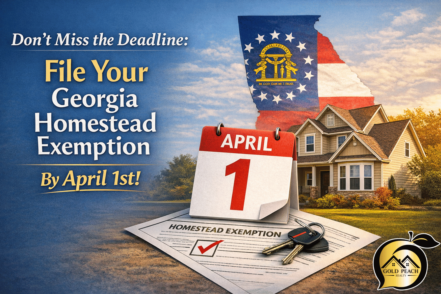 Georgia Homestead Exemption 2026: April 1 Deadline | Gold Peach Realty