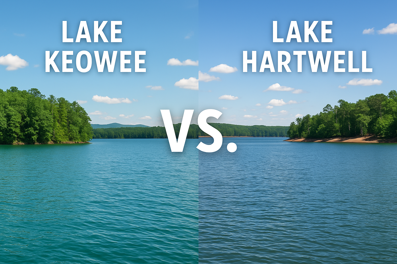 A Comparison of Lake Keowee and Lake Hartwell, South Carolina - Eri...