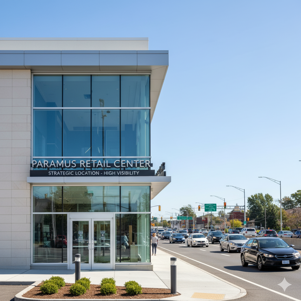 Retail Space for Lease Paramus: Prime Route 17 Storefront Guide - J...