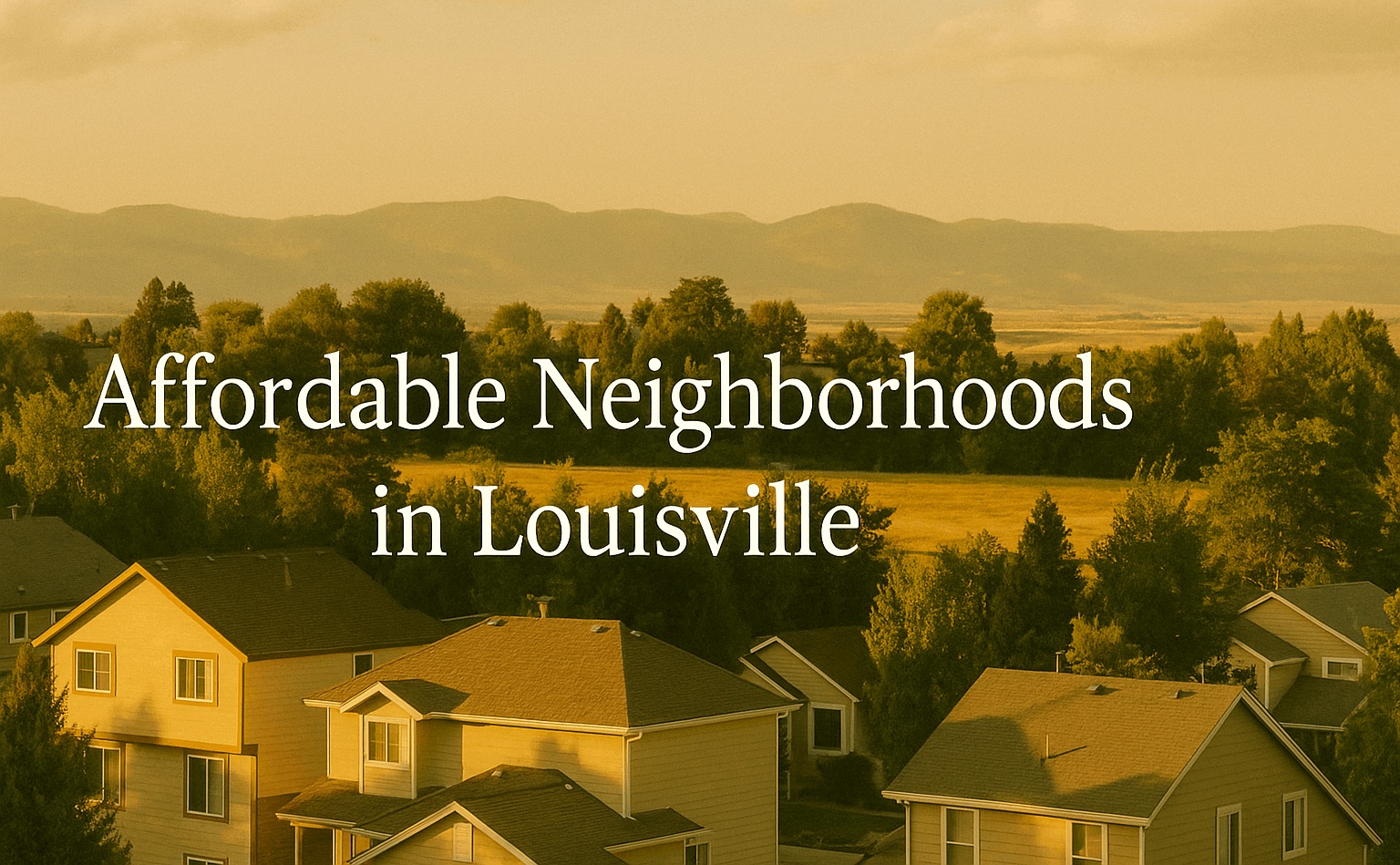 Top Affordable Neighborhoods in Louisville, CO (2025 Guide) - Eric ...