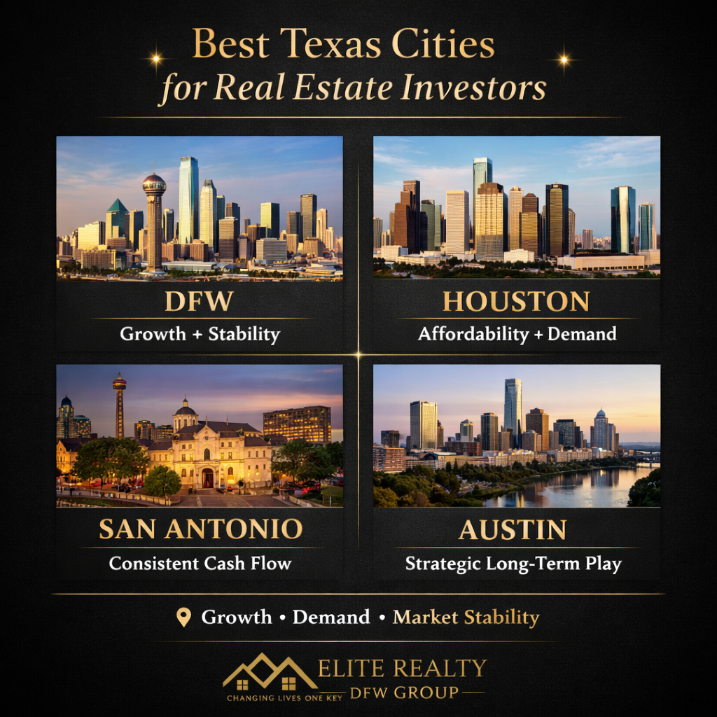 Best Texas Cities for Real Estate Investors (2026 Guide): Growth,