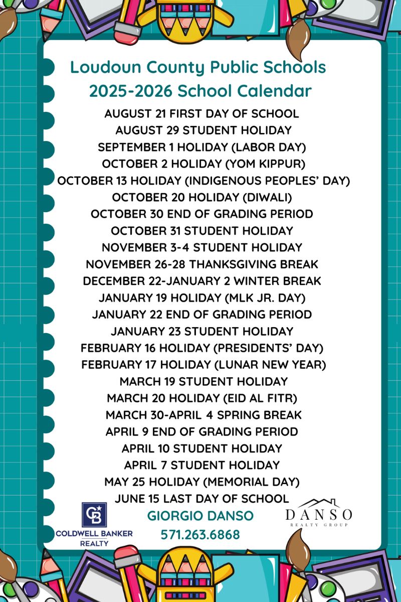 Loudoun County Public Schools 2025–2026 Calendar – Key Dates for Fa...