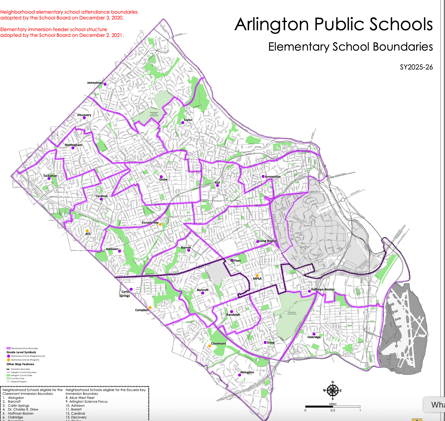Arlington VA Public School District Map Search Tool + Boundary Maps